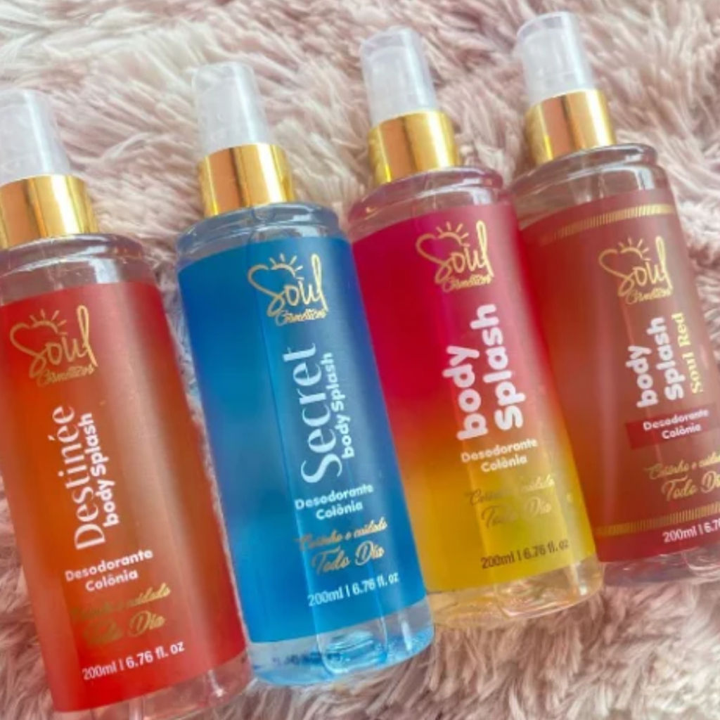 Body Splash Soul Cosméticos Perfume Corporal Desodorante Colônia 200ml | Shopee Brasil