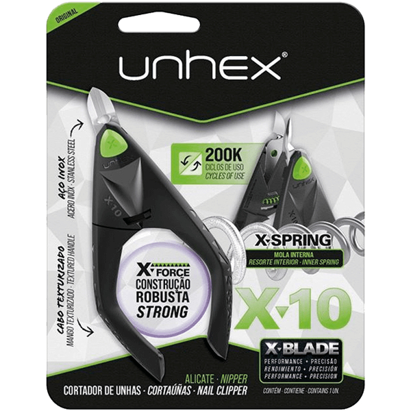 Alicate de Unha Unhex X10 Preto | Shopee Brasil