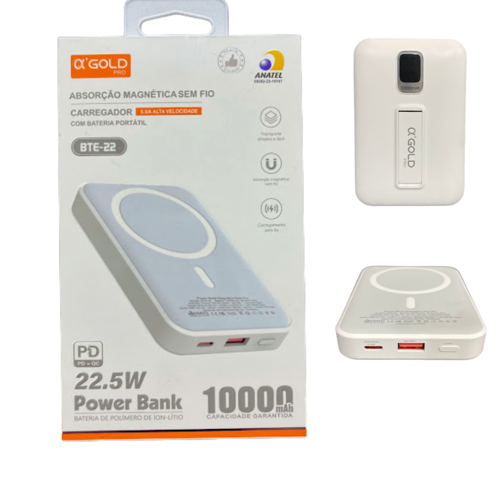 Power Bank e Carregador Portátil 22.5W 10000mAh - A-Gold | Shopee Brasil