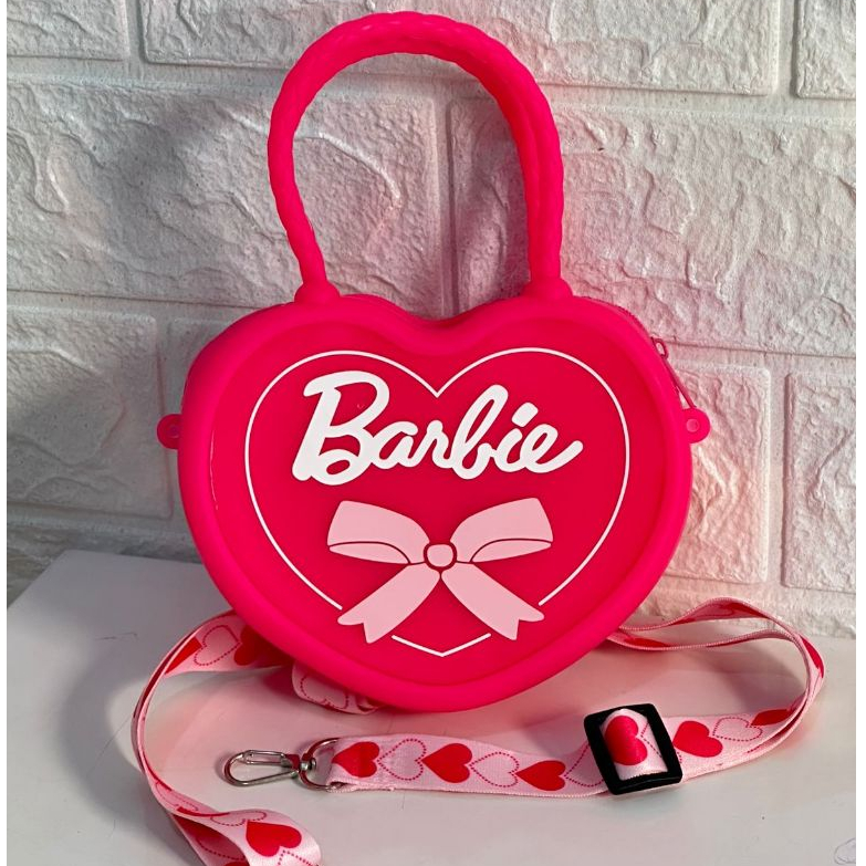 bolsa infantil barbie de silicone transversal con regulagem | Shopee Brasil