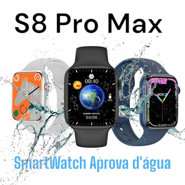 Smartwatch S8 Pro Max Watch Relógio Inteligente Série 8 tamanho 44mm ...
