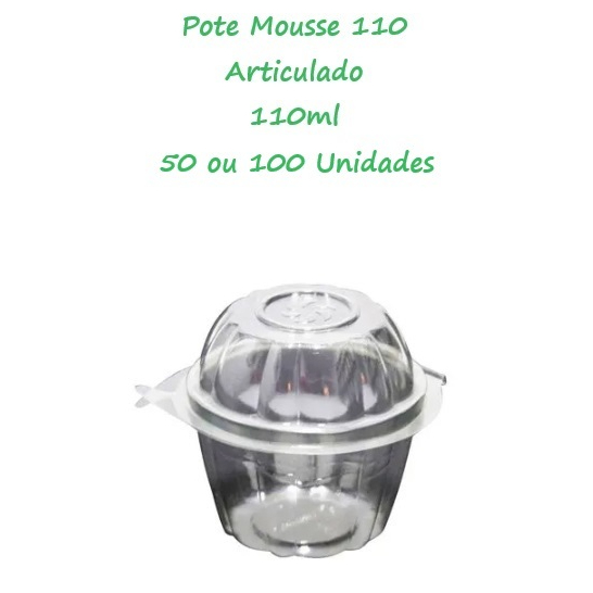 Pote Mousse Articulado 110ml Starpack Pacote 50 ou 100 Unidades ...