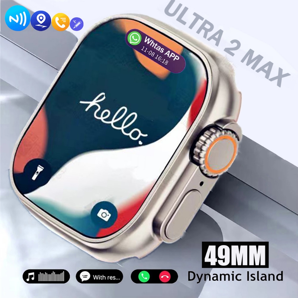 Smartwatch 9 Ultra 2 max Relógio inteligente Series 9 Bússola 2.08 Tela ...
