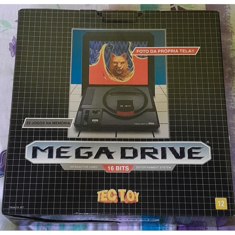 Sega Mega Drive da TecToy, relançamento de 2017. | Shopee Brasil