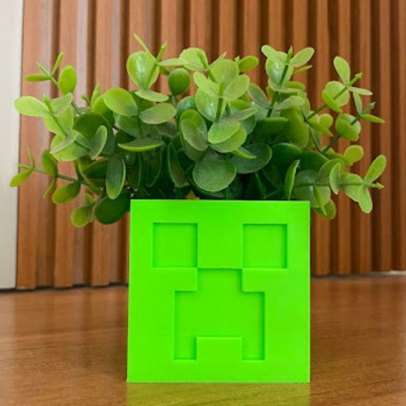 Minecraft Creeper Pote Vaso de Plantas | Shopee Brasil