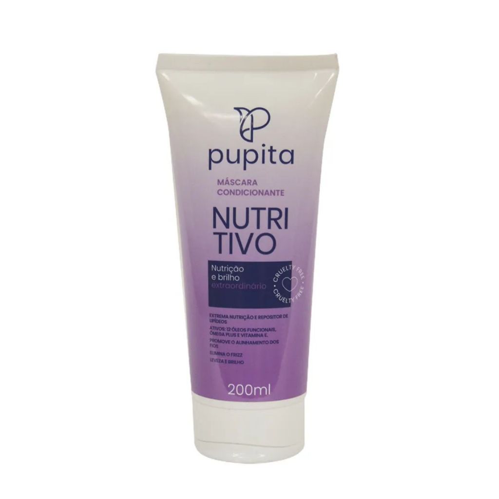 Pupita -- Mascara Condicionante Nutritivo 200ml | Shopee Brasil