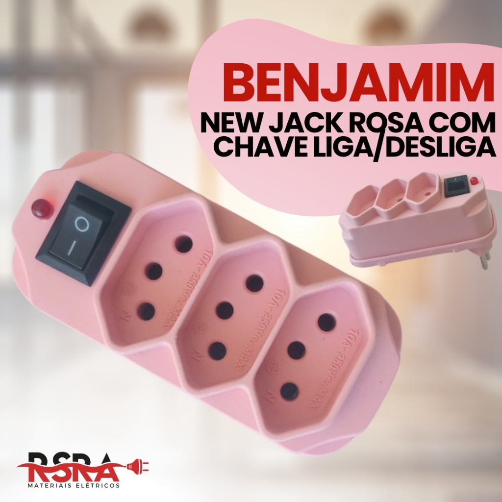 Benjamim Rosa New Jack 10A C/ LIGA / DESLIGA | Shopee Brasil