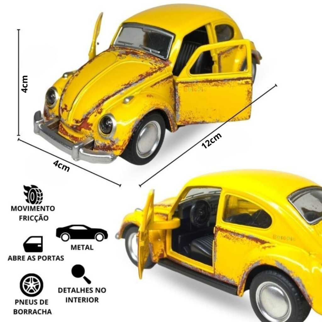 Brinquedo Carrinho Carro Fusca Modelo Rat Look Enferrujado Miniatura ...