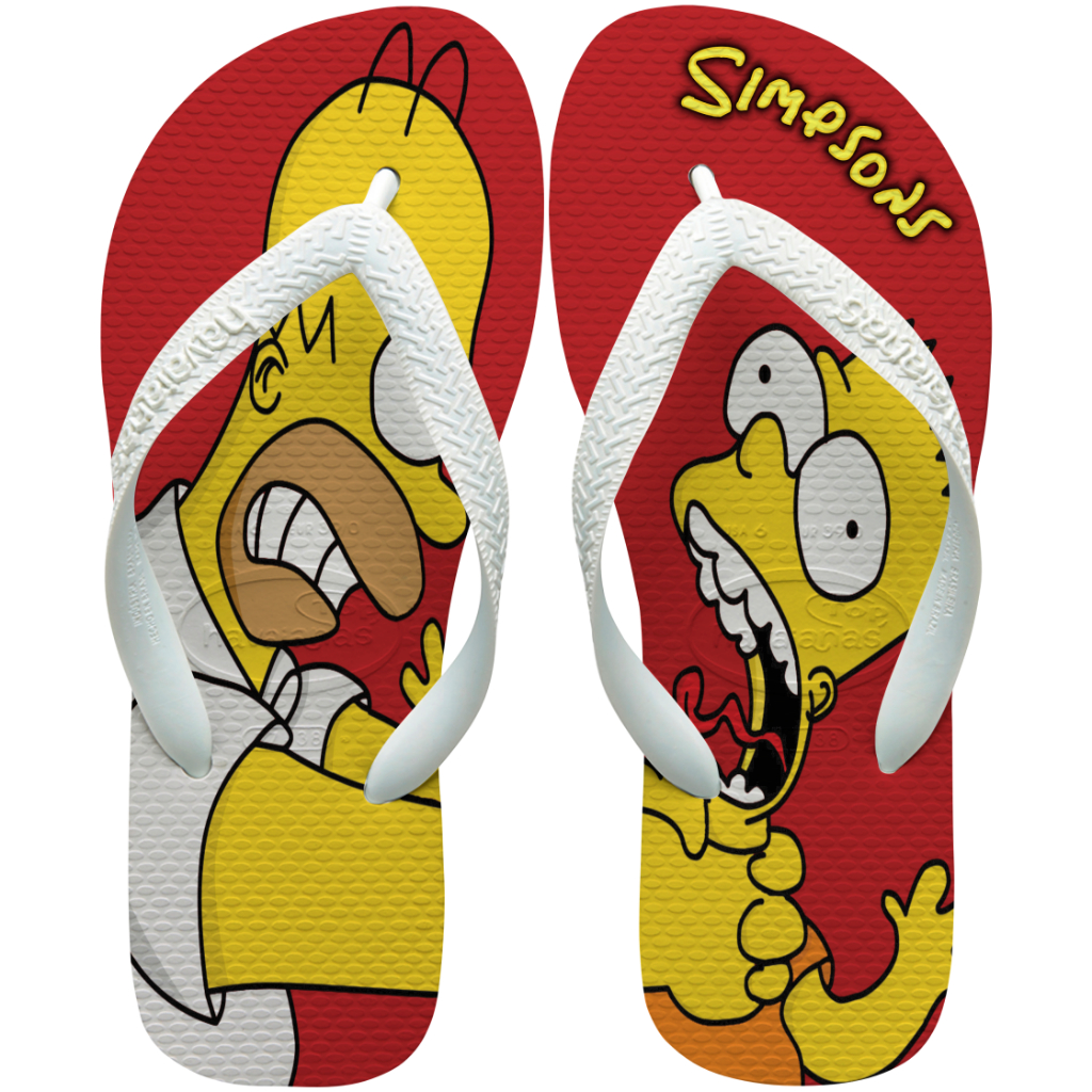 Chinelo Havaianas Personalizado Simpsons Homer Vs Bart | Shopee Brasil