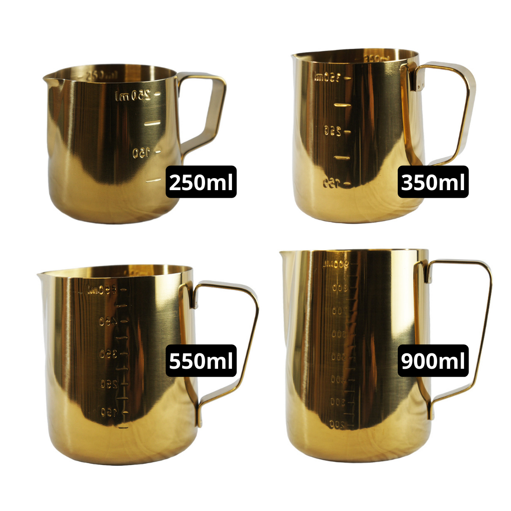 Jarra Pitcher Leiteira Americana 250/350/550 ou 900ML Cor Dourado | Shopee Brasil