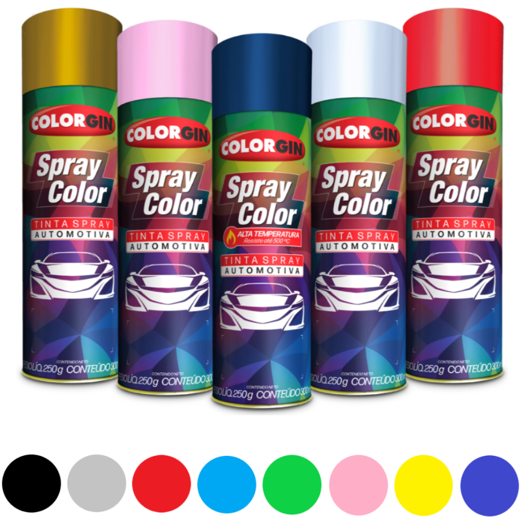 Lata Tinta Spray Automotiva E Uso Geral Cores Diversas | Shopee Brasil