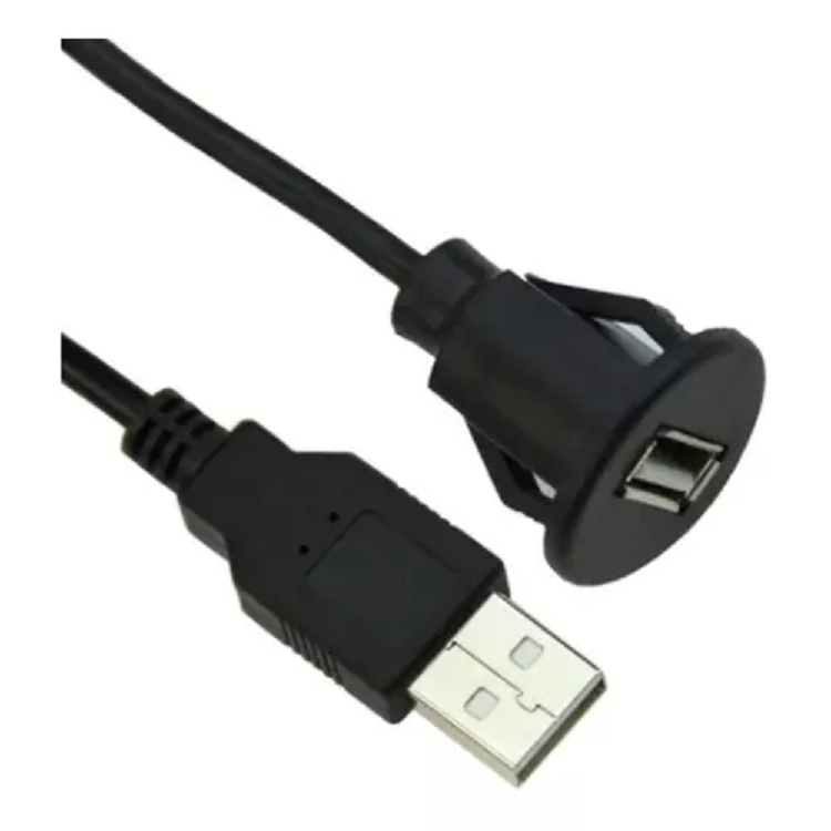 Cabo Usb Plug Extensor Dvd Multimídia Painel Extensão 1m | Shopee Brasil