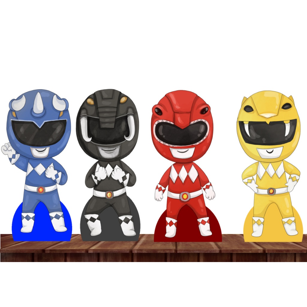 Power Rangers 4 peças , KIT FESTA DISPLAYS . ENVIO RAPIDO | Shopee Brasil