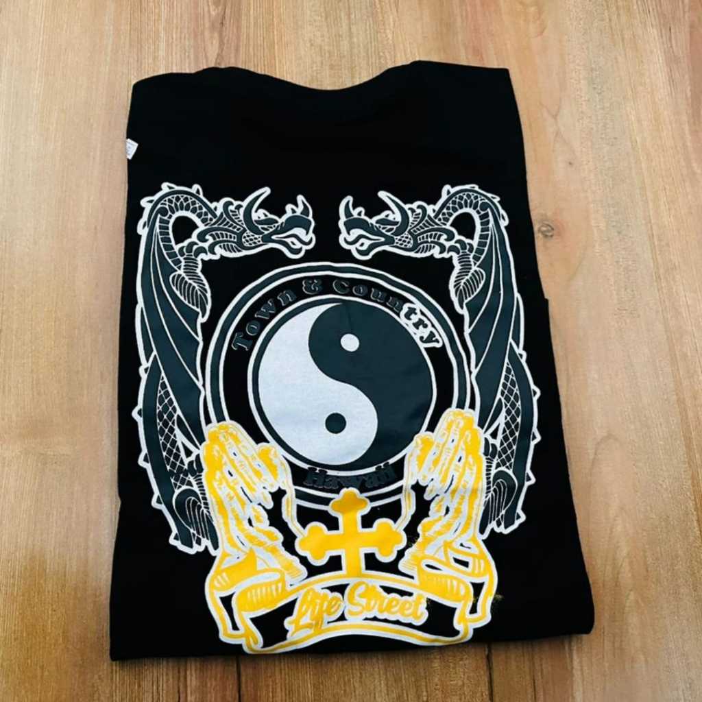 Camiseta preta estampada Tony Country | Shopee Brasil