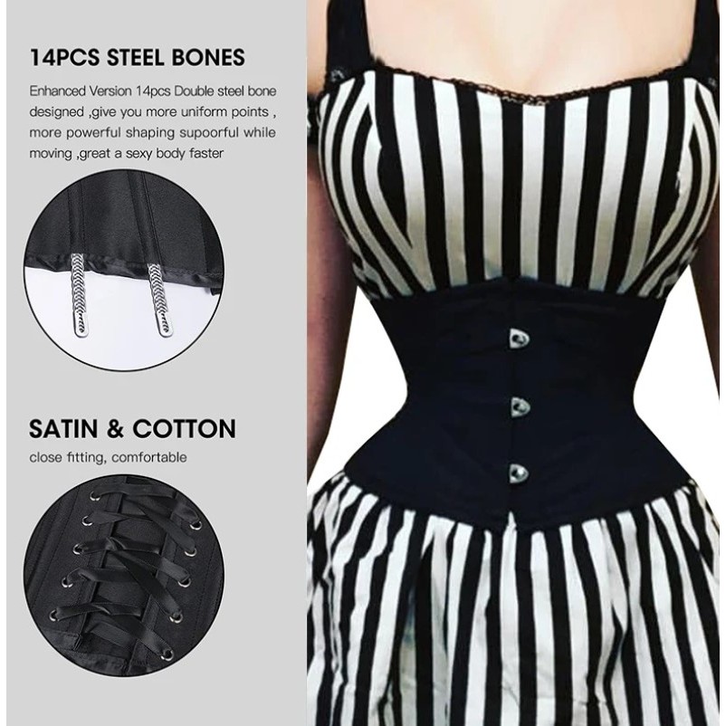 lindo corset preto | Shopee Brasil