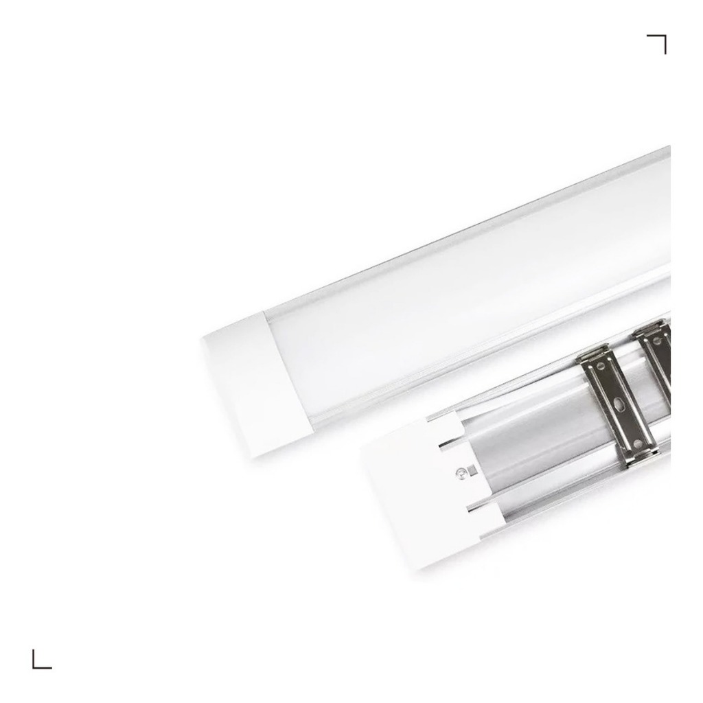 Kit 5 Luminária Led Sobrepor Slim 36W 40W 120cm Linear 6500K Branco Frio e 4000K Branco Neutro ...