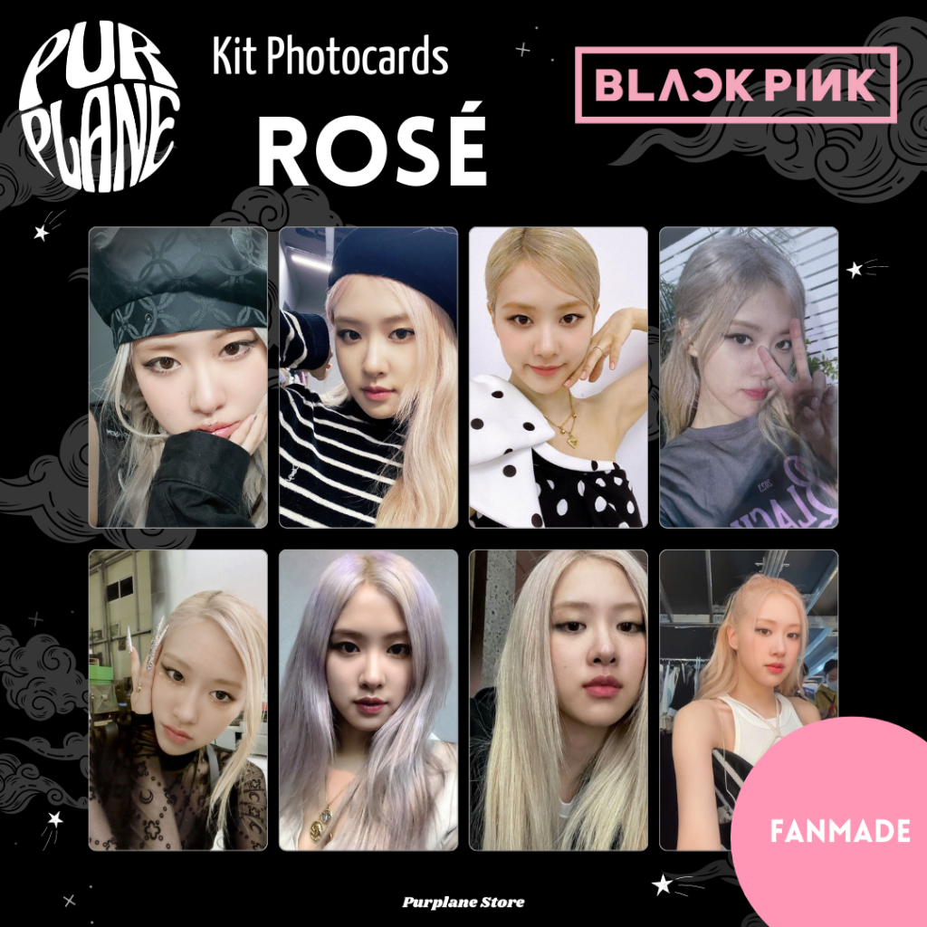 Photocards Rosé Blackpink Kpop Fanmade | Shopee Brasil