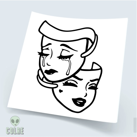 Adesivo Chora Agora Ri Depois Menina | Shopee Brasil