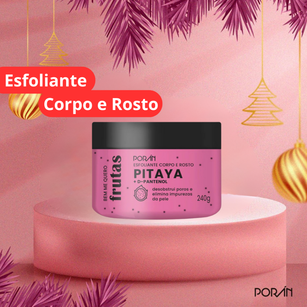 Esfoliante Corpo e Rosto Frutas Poran - PITAYA | Shopee Brasil