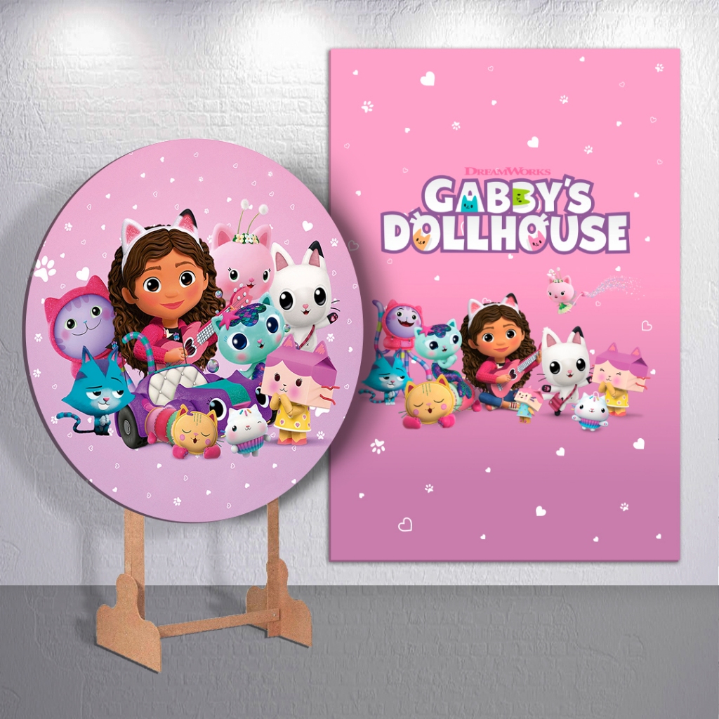 Painel de Festa Infantil Decoração Menina Magica da Gabi Capas Trio ...