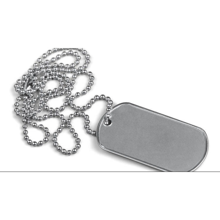Kit Dog Tag Basic com 1 Placa ou Mini Placa Original USA e Corrente ...