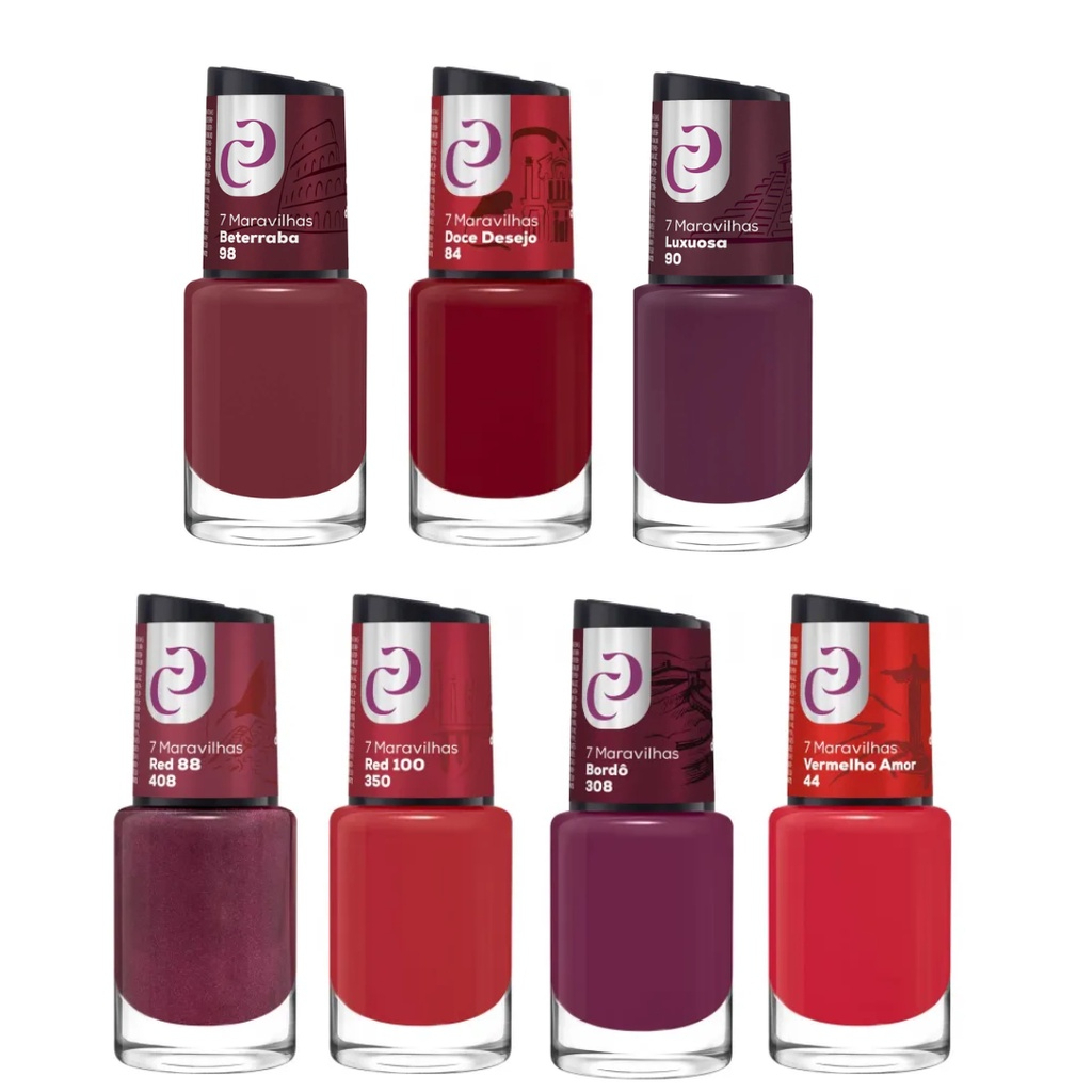 Esmalte TechColors Coleção 7 Maravilhas Cora 9mL - Cor a Sua Escolha ...