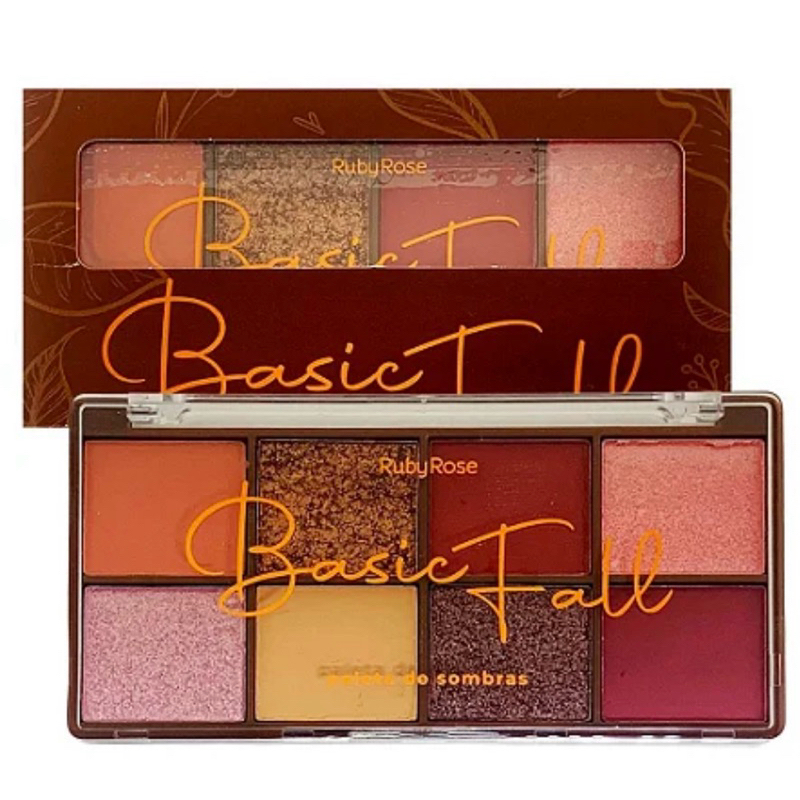 PALETA DE SOMBRAS BASIC FALL - Ruby Rose | Shopee Brasil