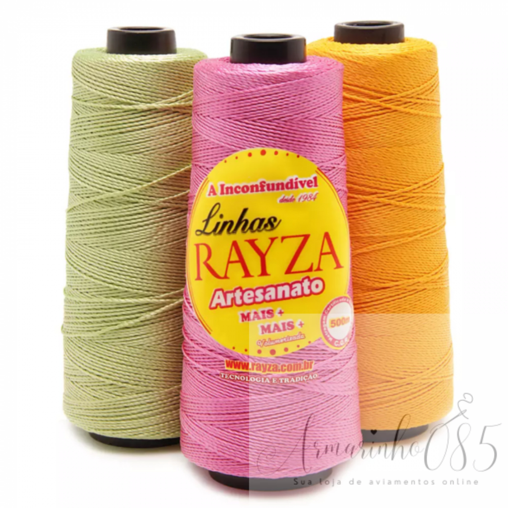 Linha Rayza Grossa Artesanato C/500 metros - Crochê / Tricô | Shopee Brasil