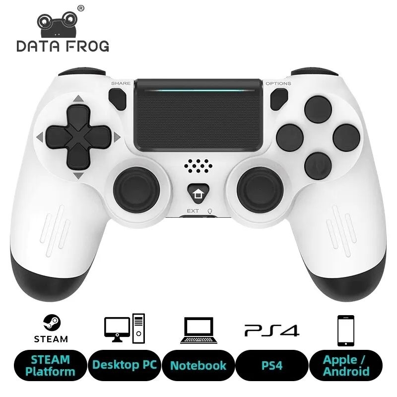 Controle Bluetooth para PS4, Slim, Pro, Data Frog sem fio paraPC ...