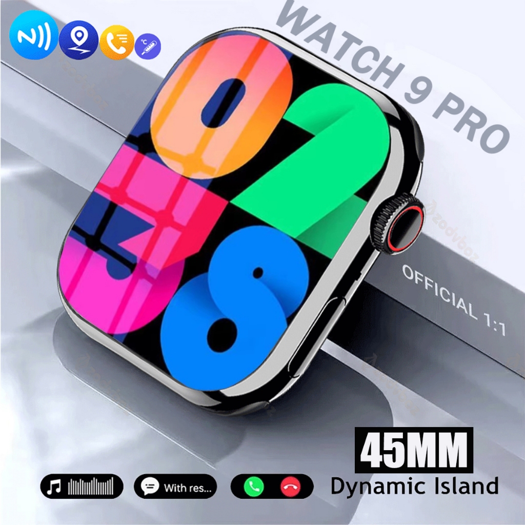 Novo Relógio Original 9 Smart Watch 9 pro Men Bluetooth Chamada De Temperatura Corporal NFC ...