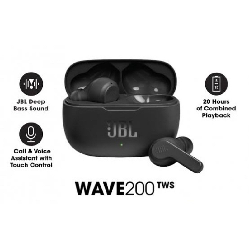 wave 200 TWS Fone Branco e preto | Shopee Brasil