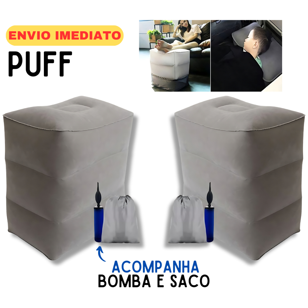 Apoio Para Os Pés Puff para Crianças Inflável Portátil Viagem Almofada ...