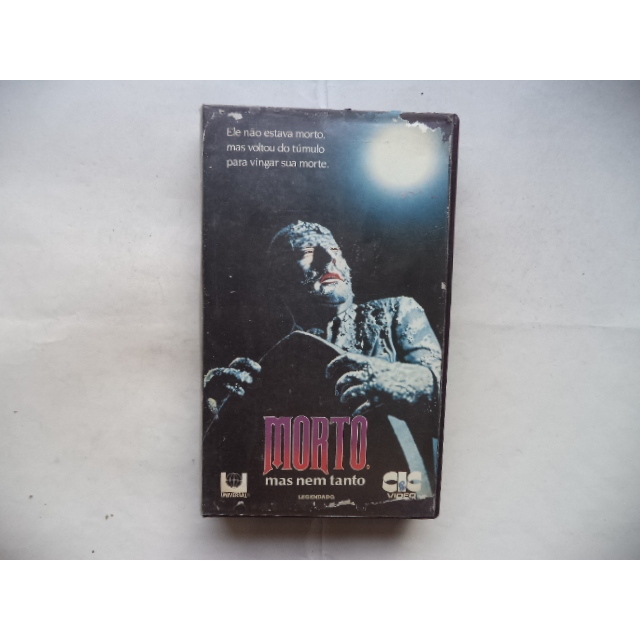Vhs Morto mas nem tanto ( avaria capa ) fita filme suspense Original Legndado - Faz a Boa!