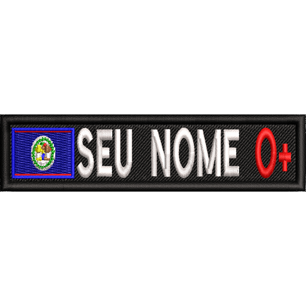 Patch Bordado Tarjeta Nome Belize Moto Clube Airsoft Tar96 | Shopee Brasil