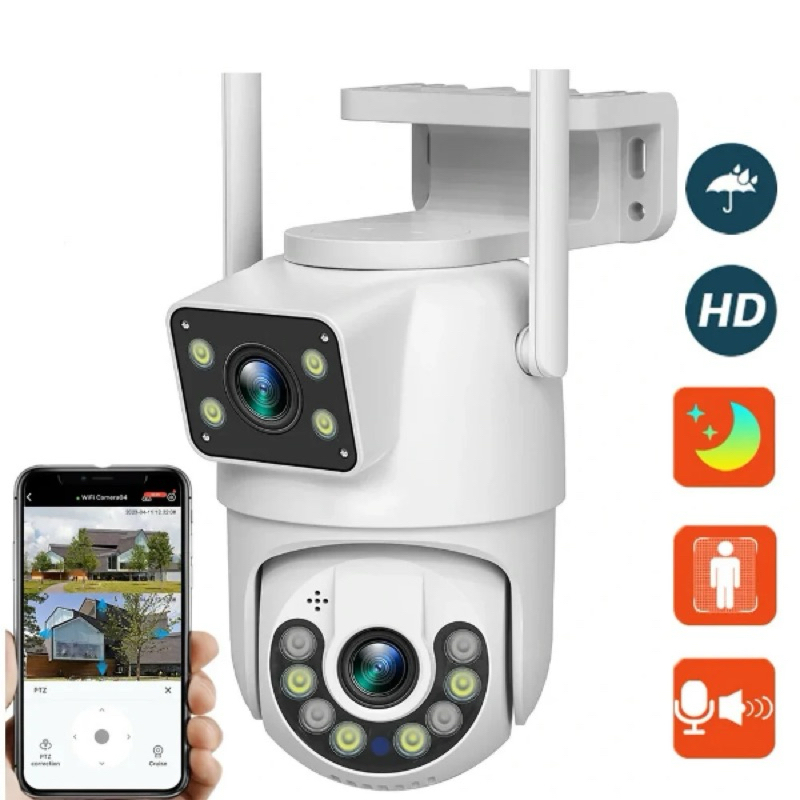 Camera de Segurança Smart Home Security Dual Lens N29-200W / Wifi ...