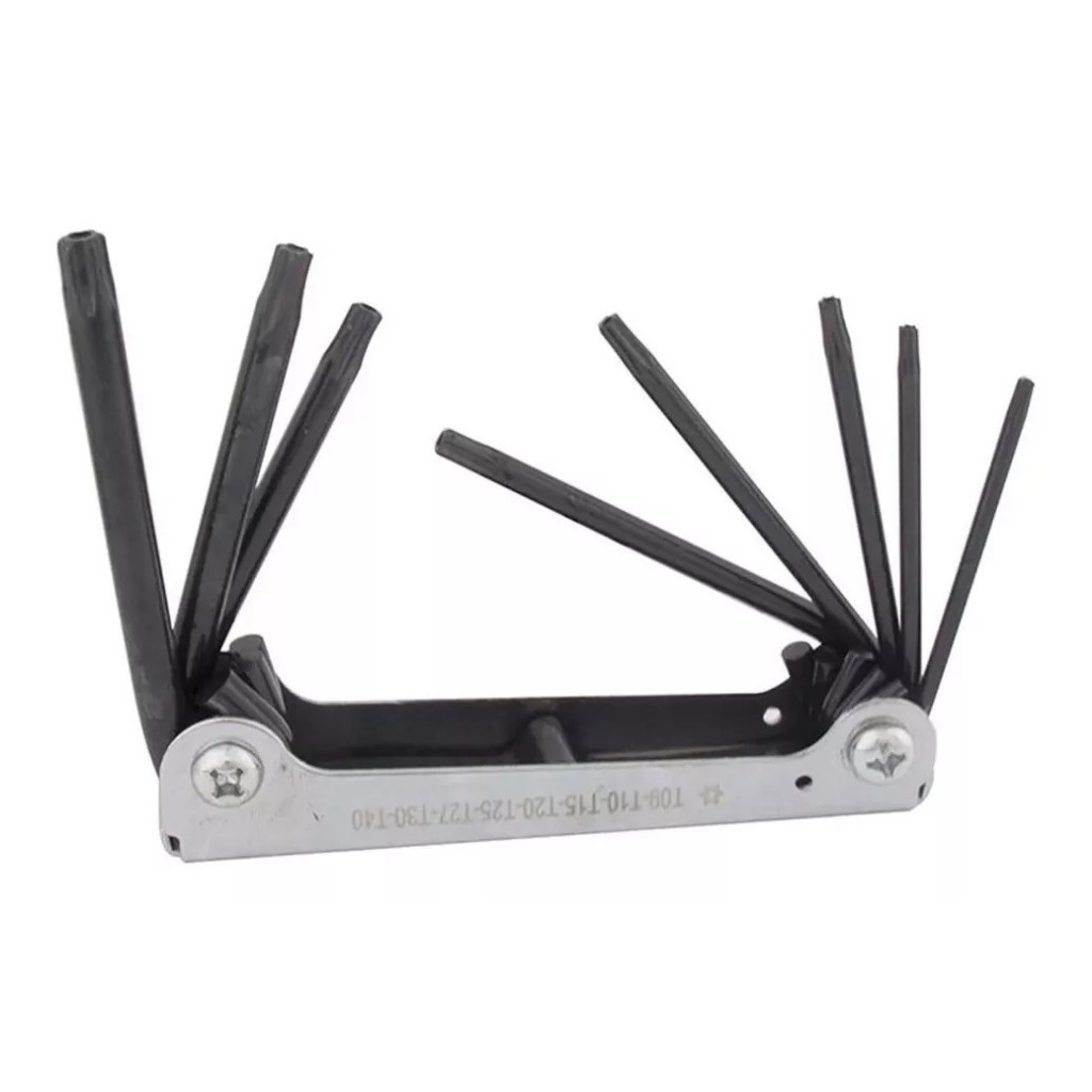 Jogo De Chave Torque Torx T9-t40 Corneta Canivete 8 Pontas | Shopee Brasil