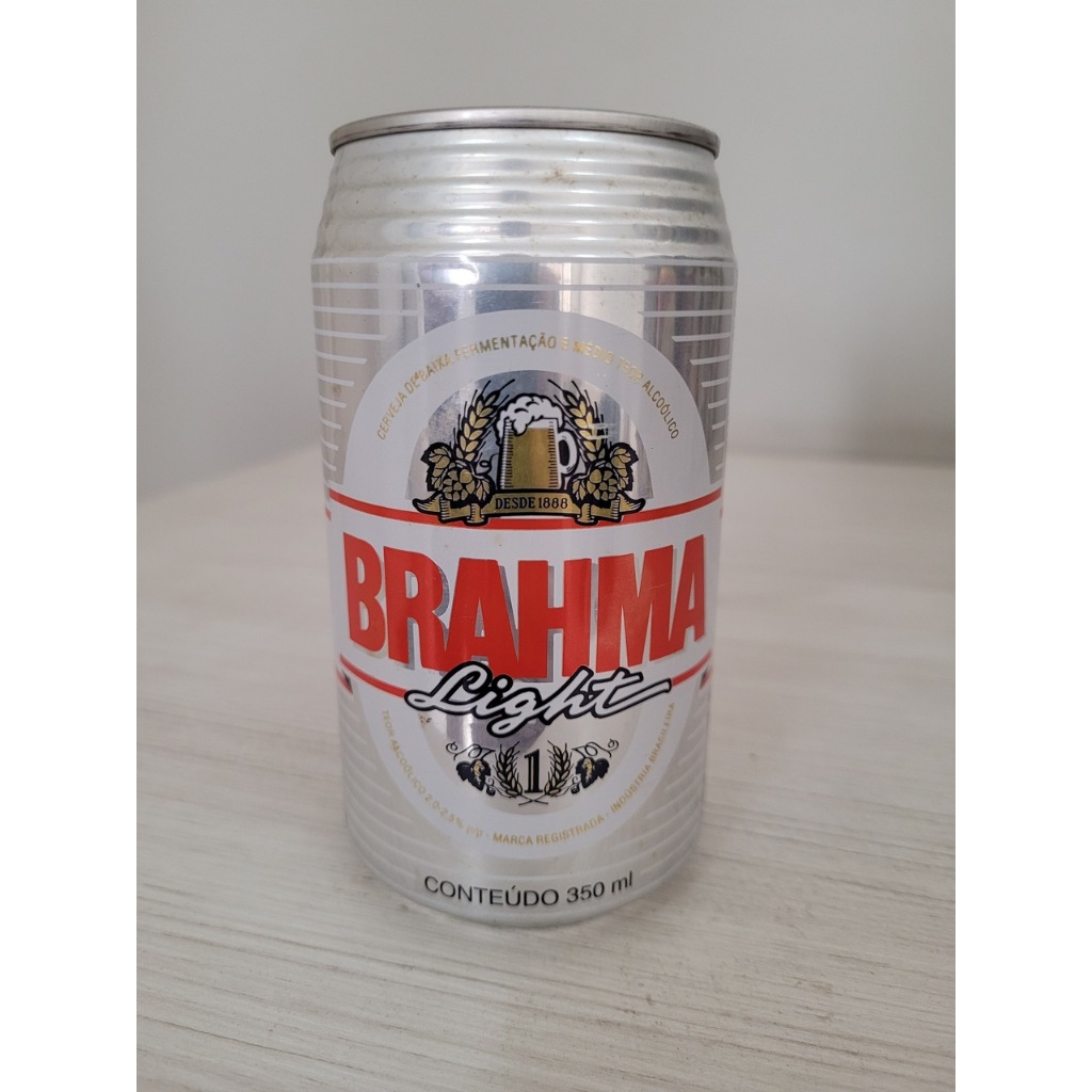 Lata coleção cerveja Brahma Light (1994) - 350ml | Shopee Brasil