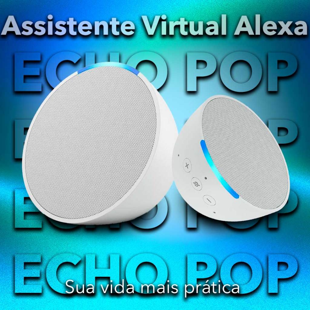 Assistente Virtual Alexa, ECHO POP Alexa alto-falante Envio Imediato | Shopee Brasil
