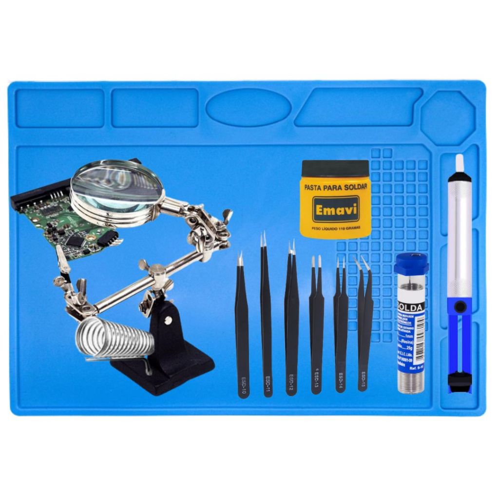 Kit Ferramentas Lupa Manutenção Celular, Eletronica,notebook | Shopee ...
