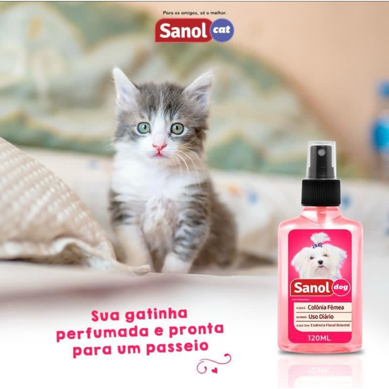 Colônia Sanol Dog Fêmea Labelle 120ml | Shopee Brasil
