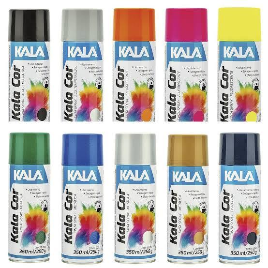 Tinta Spray Uso Geral Kala (350ml) Diversas Cores | Shopee Brasil