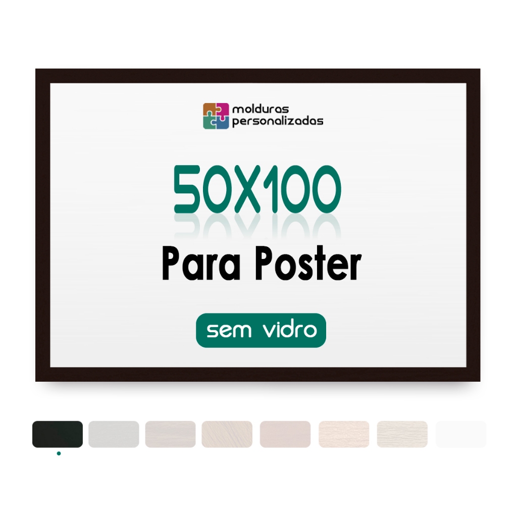 Moldura 50x100 Cm Poster Imagem Arte Impressão Sem Vidro | Shopee Brasil
