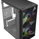 Gabinete Gamer Nexus Gamer BORON Preto, Acrílico lateral, 2 FANS ...