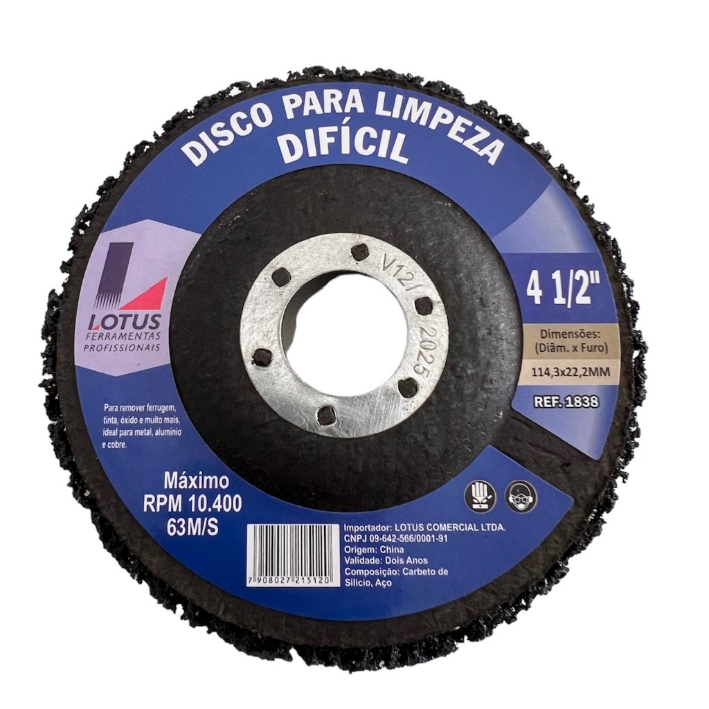 Disco Para Remoção Difíceis Tinta Ferrugem Solda Etc - Lotus | Shopee ...