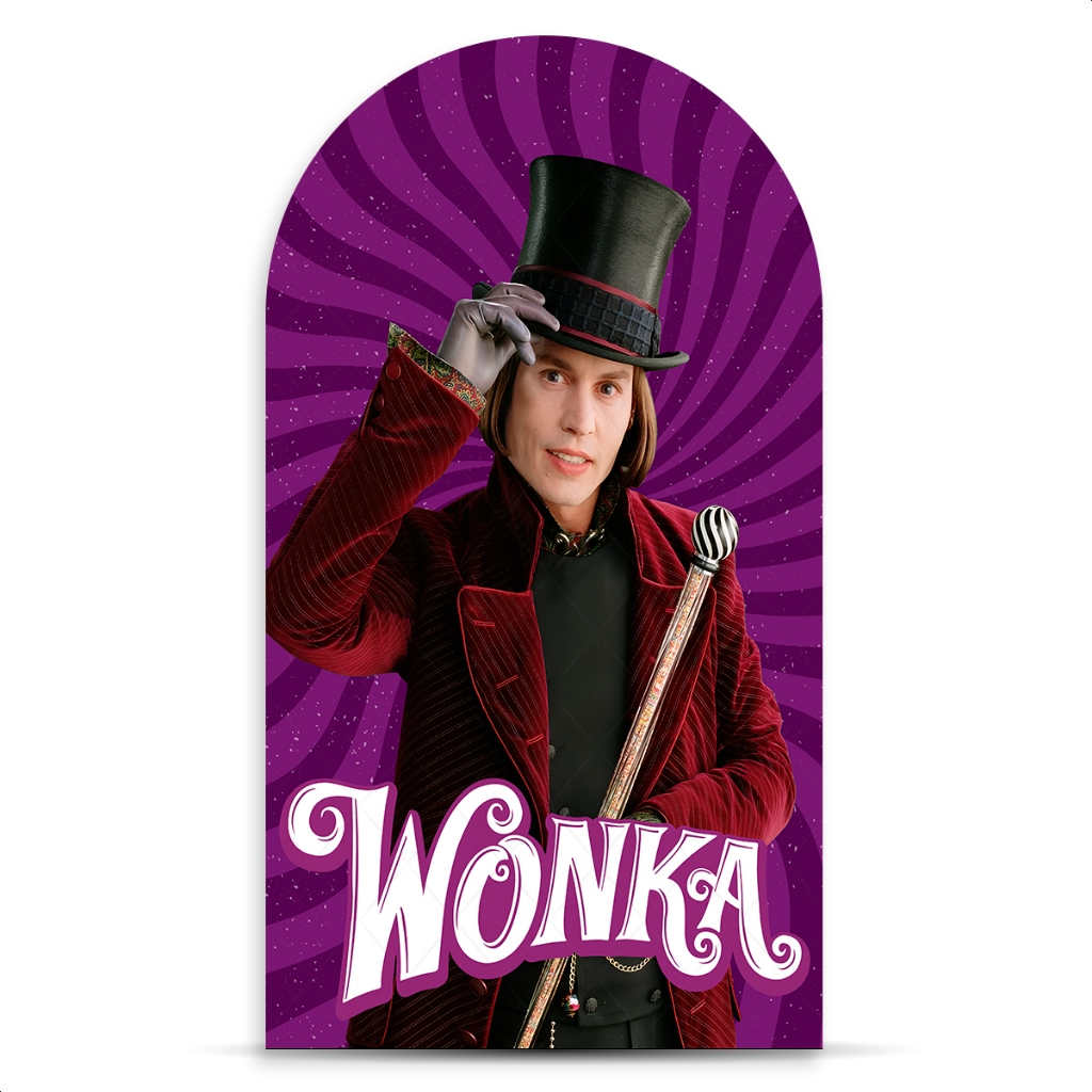Painel Romano Tecido Sublimado Tema Wonka | Shopee Brasil