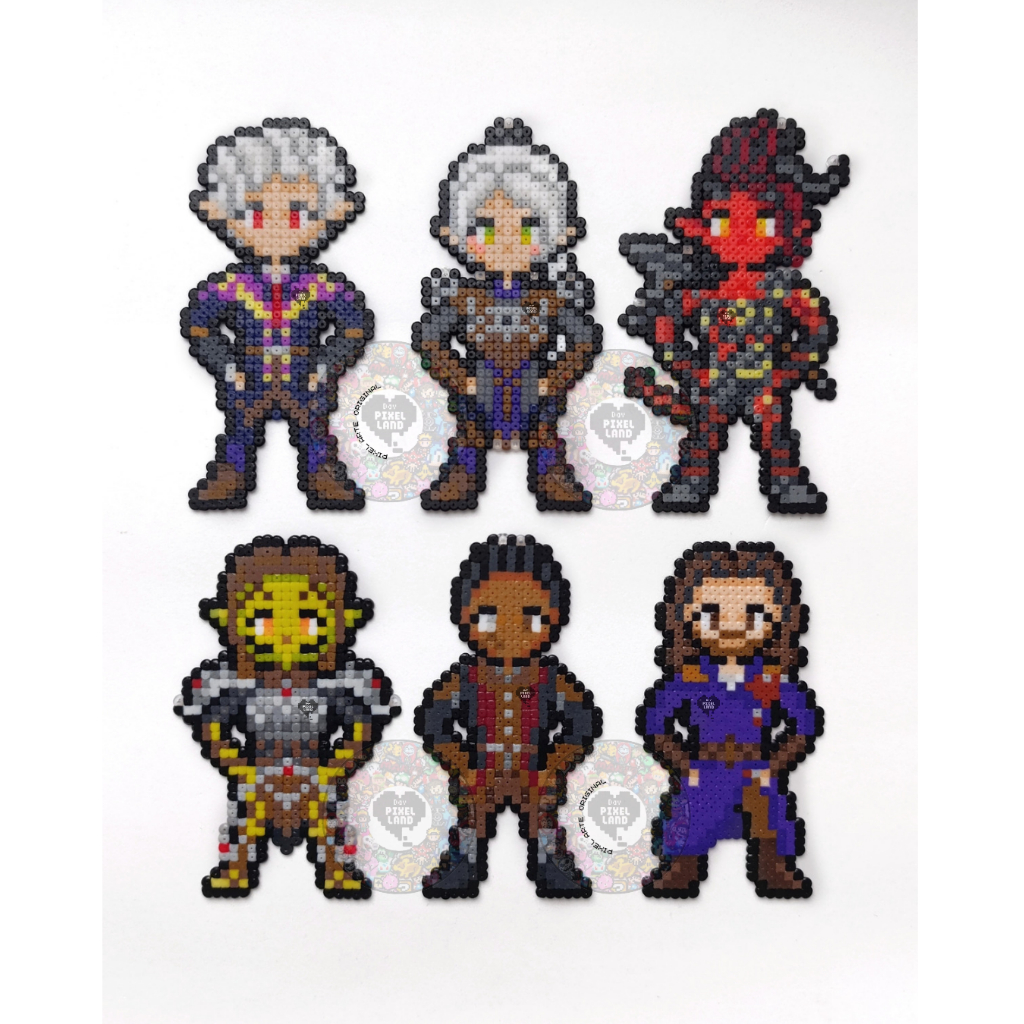 Baldur's Gate 3 FanArt em Pixel Arte ( Totens Colecionáveis Artesanais ...