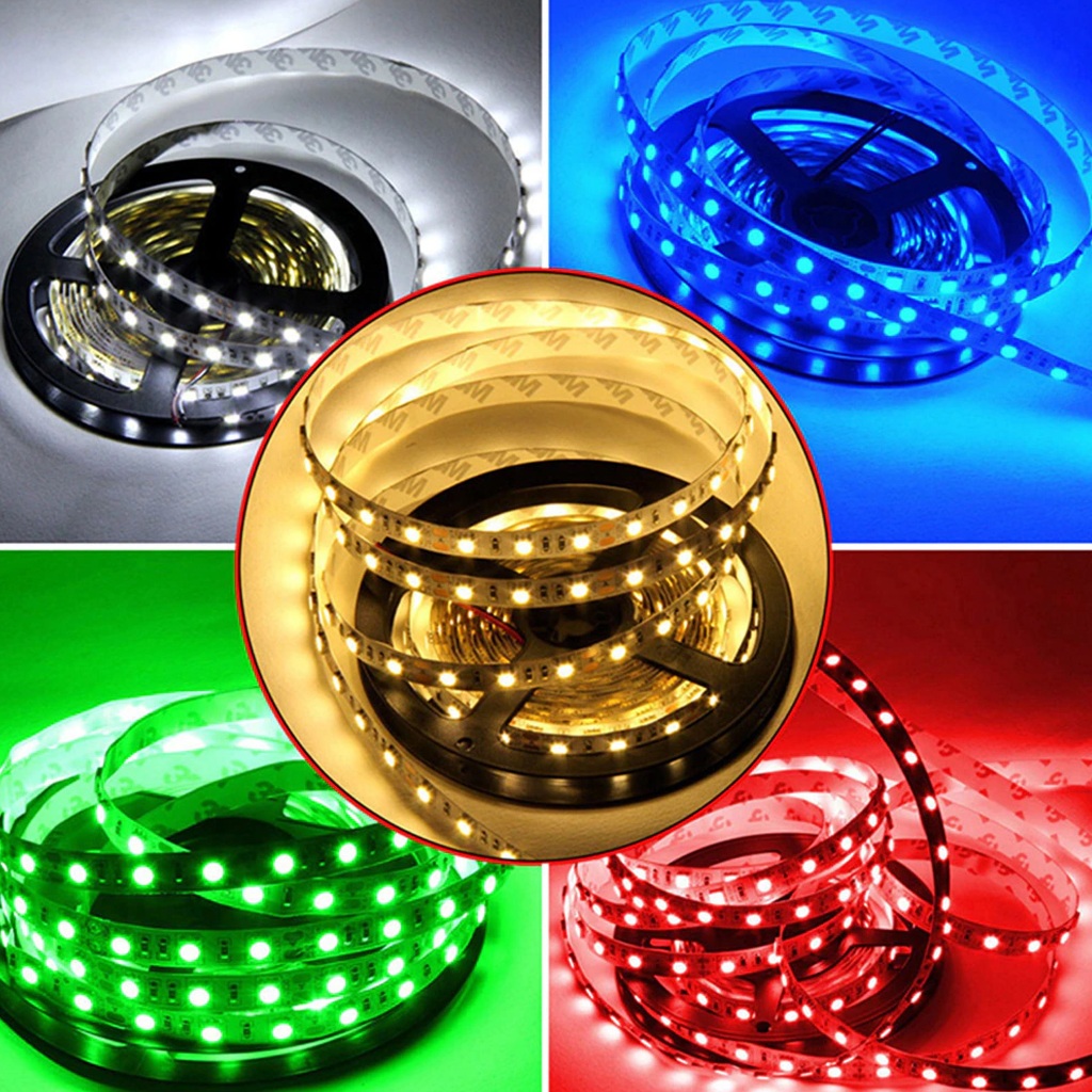 Fita Led Rolo 300 Leds 5m Resistente A Água Ultra Flexível Decoração ...