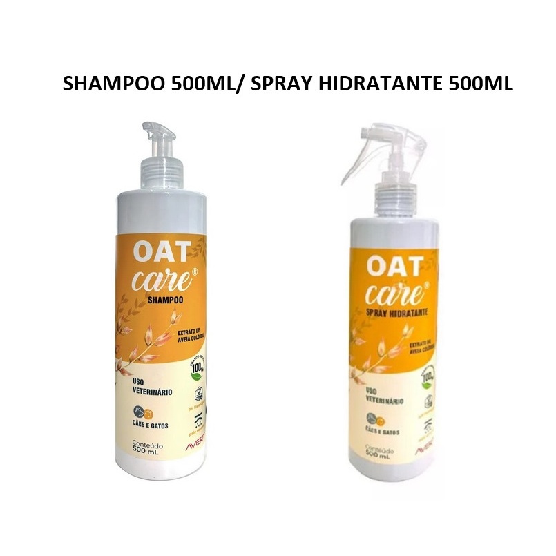 Kit Oat Care Spray Hidrantante e Oat Care Shampoo 500ml | Shopee Brasil