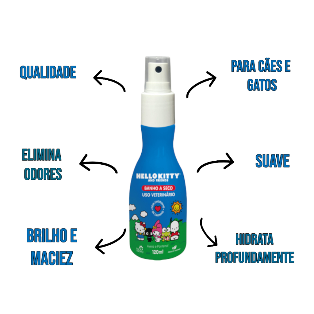 Banho A Seco Pet Society Filhote Hello Kitty Hydra | Shopee Brasil