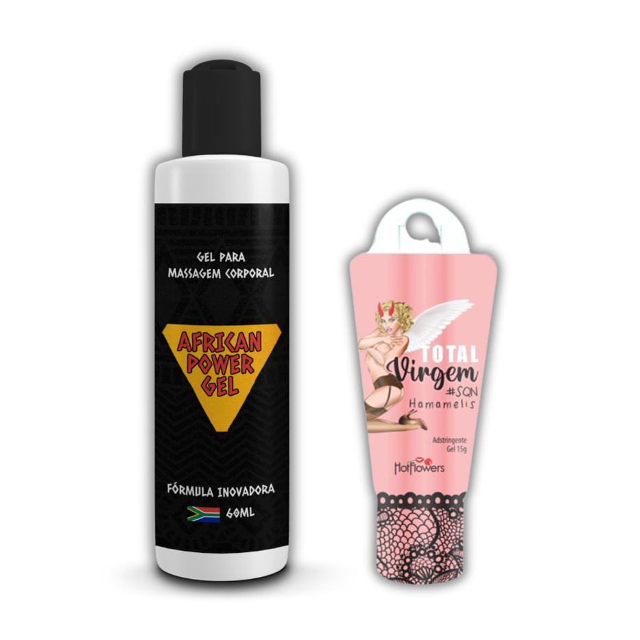 African Power Gel + Total Virgem Hot Flowers 15G | Shopee Brasil